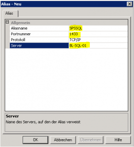 Einrichten eines SQL-Alias unter SQL Server 2008 R2 – Torben Blankertz