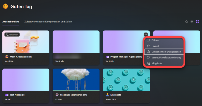 Loop-Arbeitsbereich von Project Manager Agent kann nicht gelöscht ...